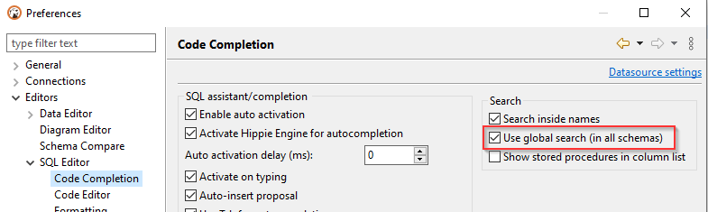 DBeaver Lite: Auto-complete does not working connecting to Netezza with schema-disabled · Issue ...