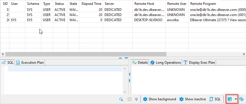 Session browser and Lock Section · Issue #19085 · dbeaver/dbeaver · GitHub