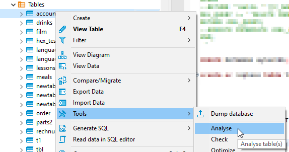 Analyze Table/Index Feature · Issue #19122 · dbeaver/dbeaver · GitHub