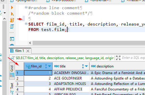 Columns are read-only if query has comment block before · Issue #19188 ...