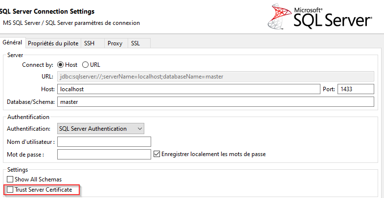 new connection failed with error 'Error getting JDBC meta data: invalid operation: permission ...