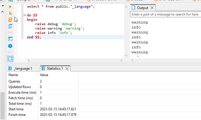 Statistics tab always becomes active when running a SQL script · Issue #17763 · dbeaver/dbeaver ...