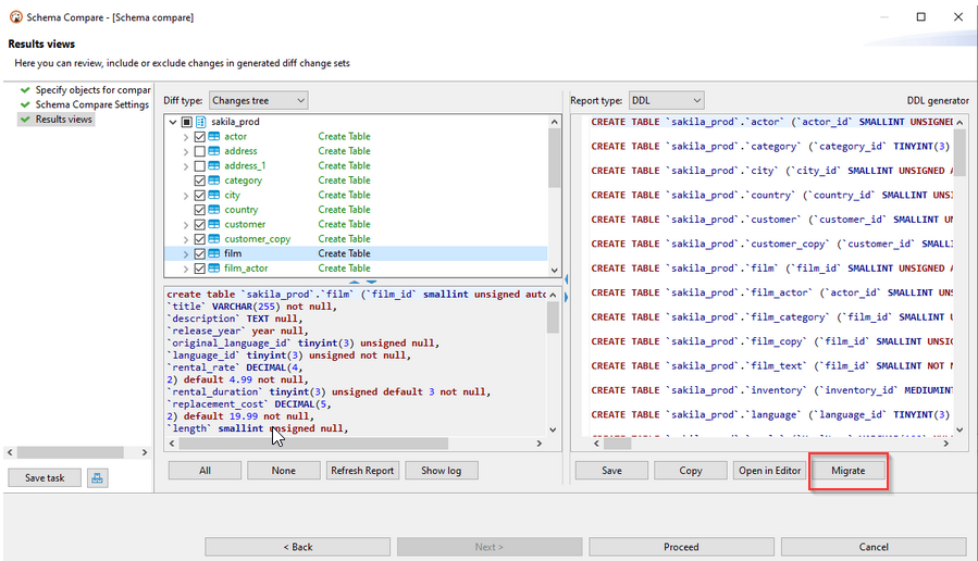 Dbeaver Enterprise Schema Compare Could Not Find Column Difference In Table · Issue 19618