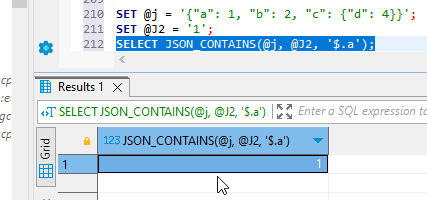 JSON_EXTRACT example not working on DBeaver mysql version 8.0.33 ...