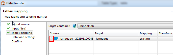 XML Import from File to Exisintg Table - No options to mapp and import ...