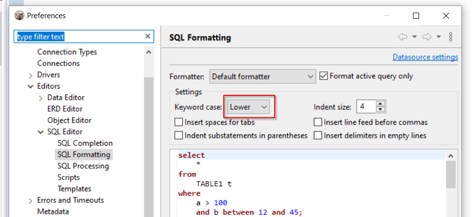 Allow to keep words lowercased · Issue #6113 · dbeaver/dbeaver · GitHub