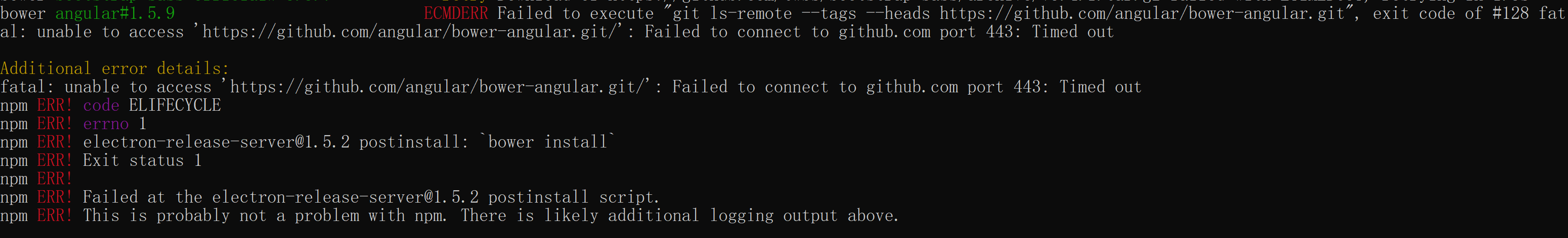npm install error · Issue #283 · ArekSredzki/electron-release-server · GitHub