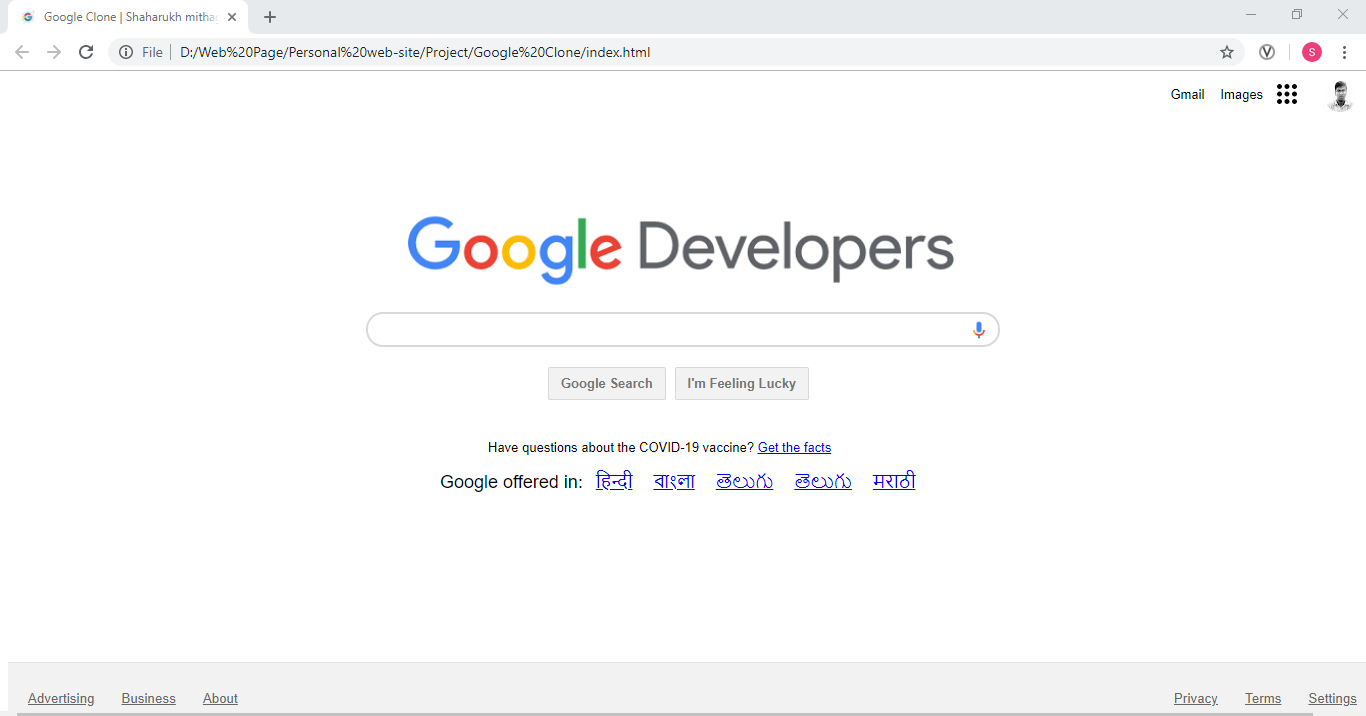 GitHub - imsharukh1994/Google-clone: Google's main page, you can use it ...