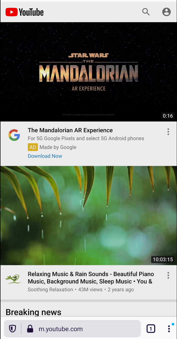 m.youtube.com - desktop site instead of mobile site · Issue #62386 ...