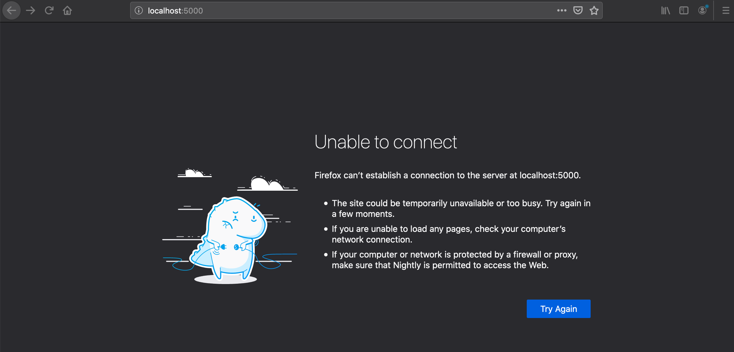 localhost:5000 - see bug description · Issue #62434 · webcompat/web-bugs · GitHub