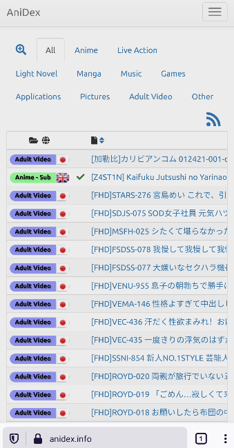 anidex.info - site is not usable · Issue #66146 · webcompat/web-bugs · GitHub