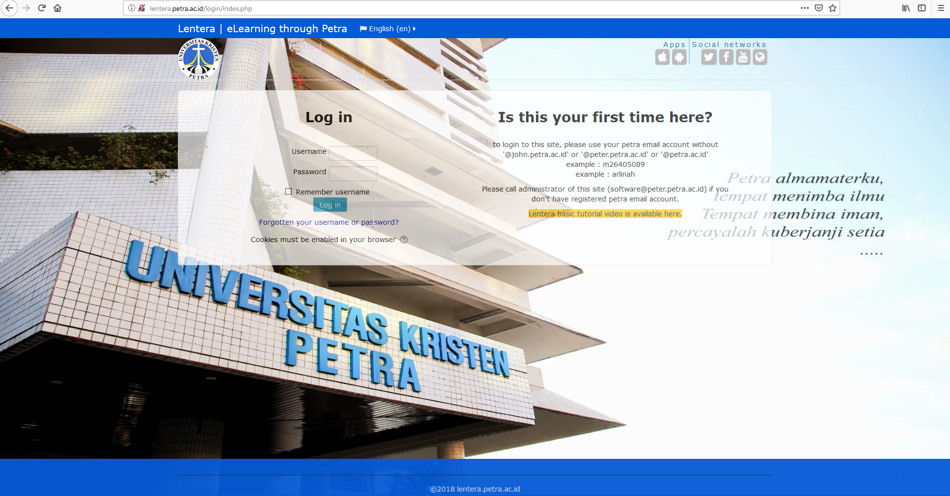 lentera.petra.ac.id - site is not usable · Issue #22193 · webcompat/web-bugs · GitHub