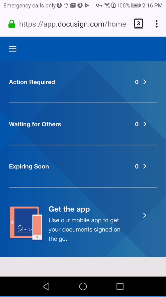 app2.docusign.com - desktop site instead of mobile site · Issue #23516 ...