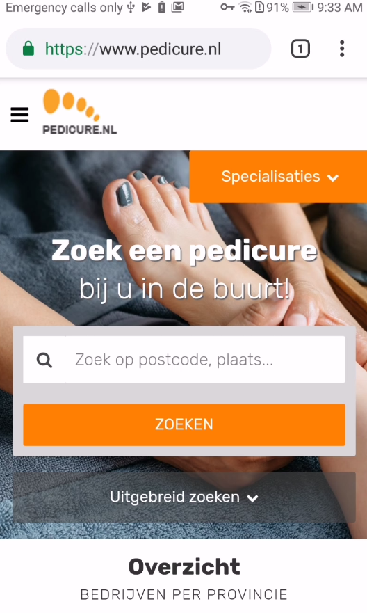 www.pedicure.nl - A zoomed in version of the web page is displayed · Issue #27978 · webcompat ...
