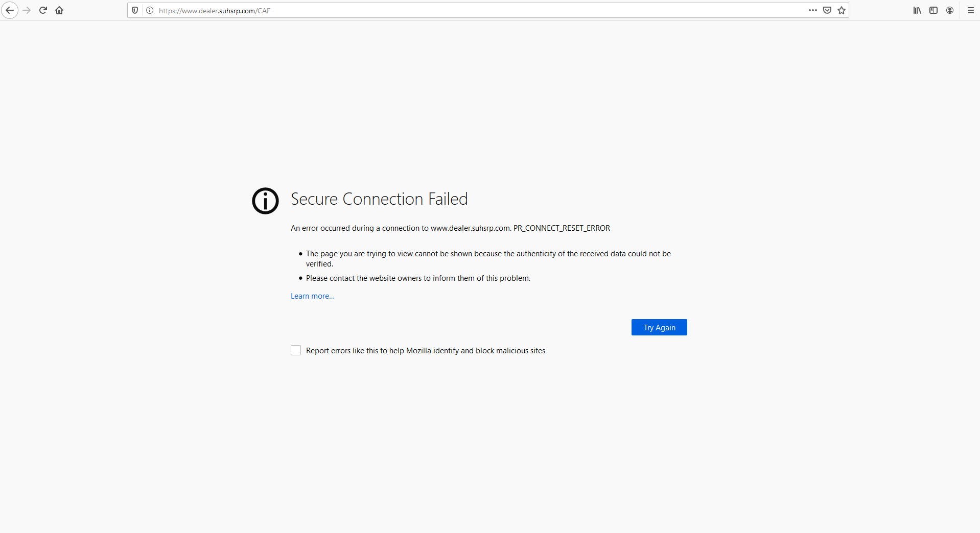 www.dealer.suhsrp.com - site is not usable · Issue #39393 · webcompat/web-bugs · GitHub