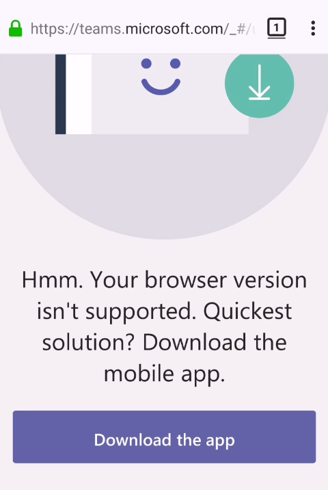 teams.microsoft.com - site is not usable · Issue #41511 · webcompat/web-bugs · GitHub
