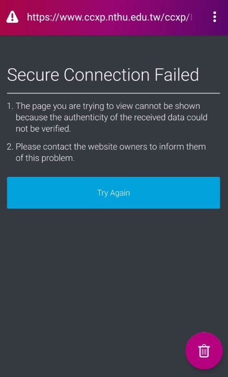 www.ccxp.nthu.edu.tw - Unable to access the site · Issue #45730 · webcompat/web-bugs · GitHub