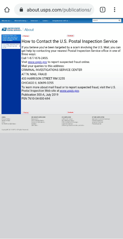 about.usps.com - desktop site instead of mobile site · Issue #49324 ...