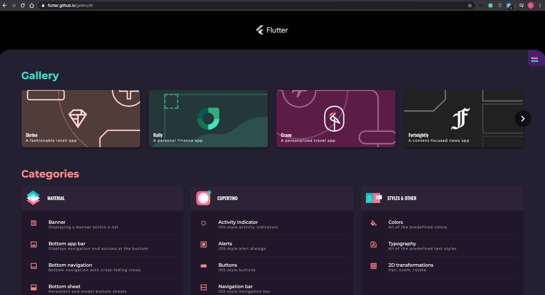 flutter.github.io - The page content does not load · Issue #51194 ...