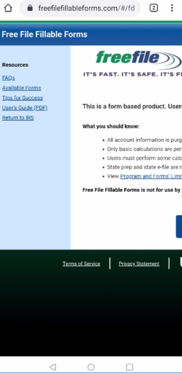 www.freefilefillableforms.com - desktop site instead of mobile site ...