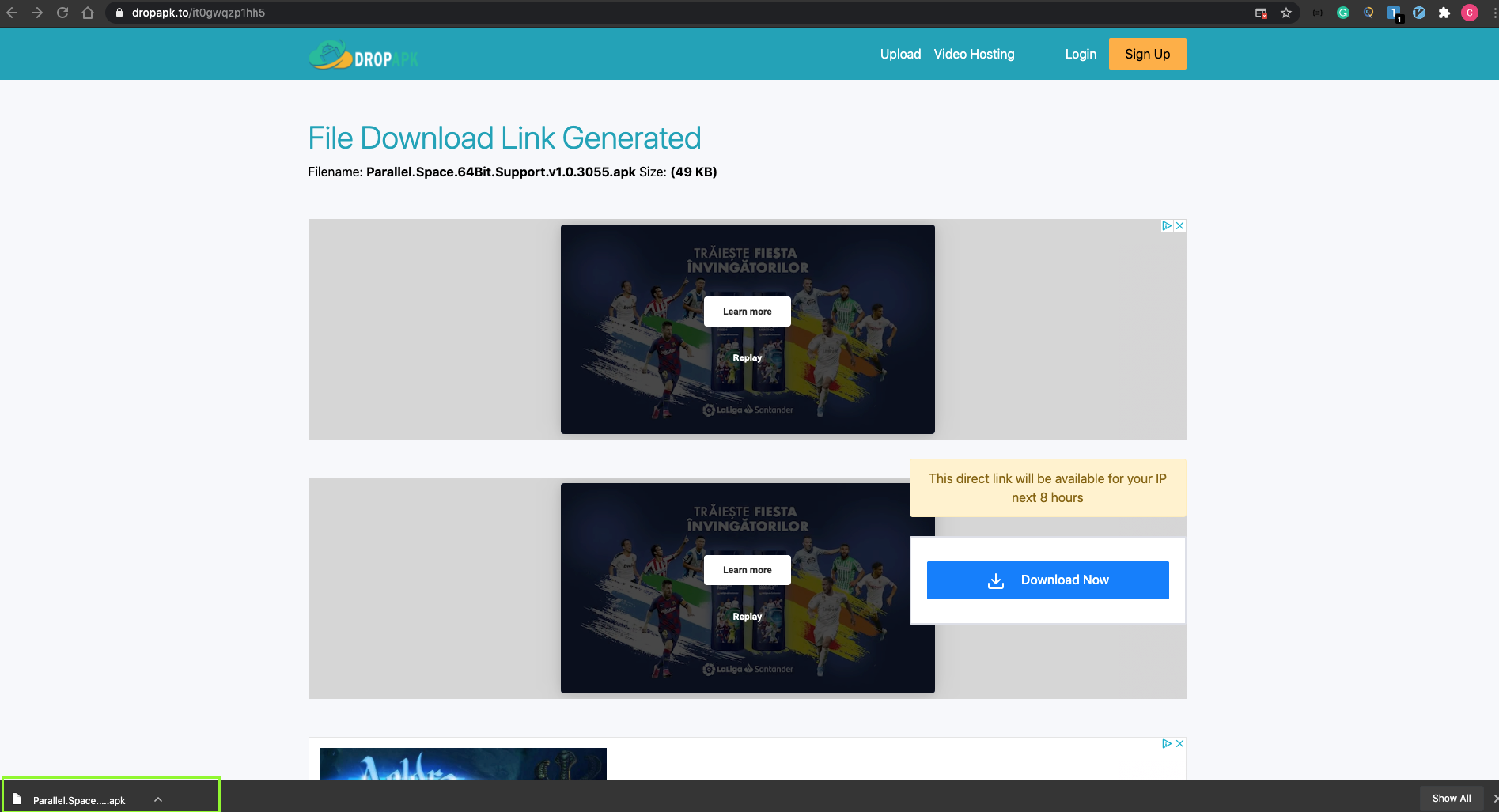 Dropapkto Unable To Download A Apk File · Issue 56407 