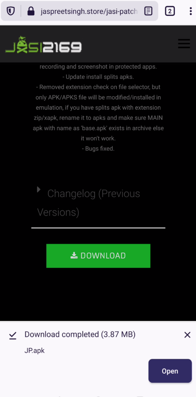 jaspreetsingh.store - Unable to download the .apk file · Issue #41798 · webcompat/web-bugs · GitHub