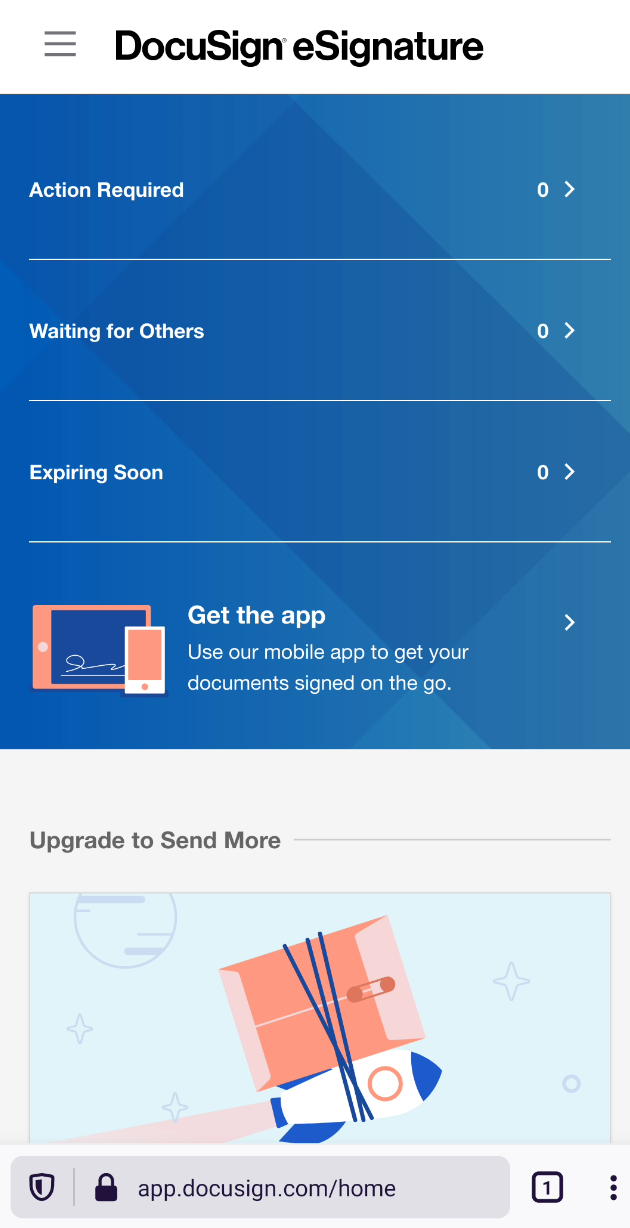 docusign.net - desktop site instead of mobile site · Issue #58566 ...