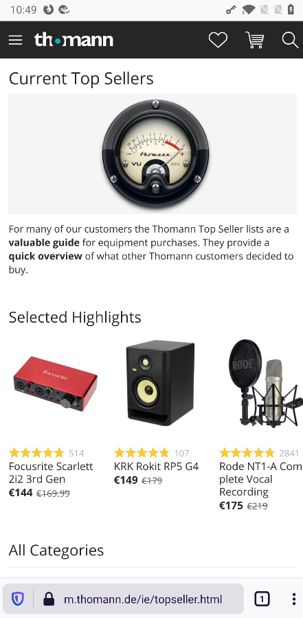 m.thomann.de - site is not usable · Issue #58976 · webcompat/web-bugs · GitHub