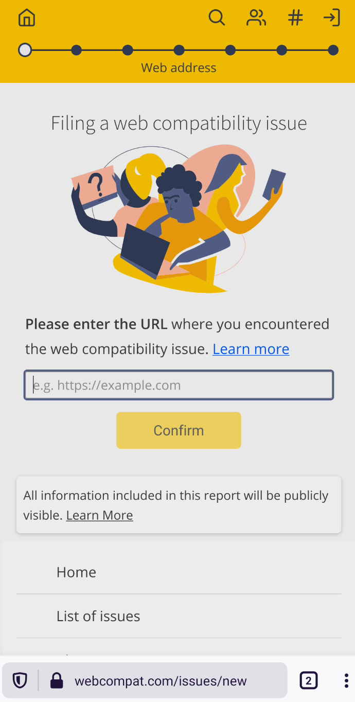 webcompat.com - desktop site instead of mobile site · Issue #60727 ...