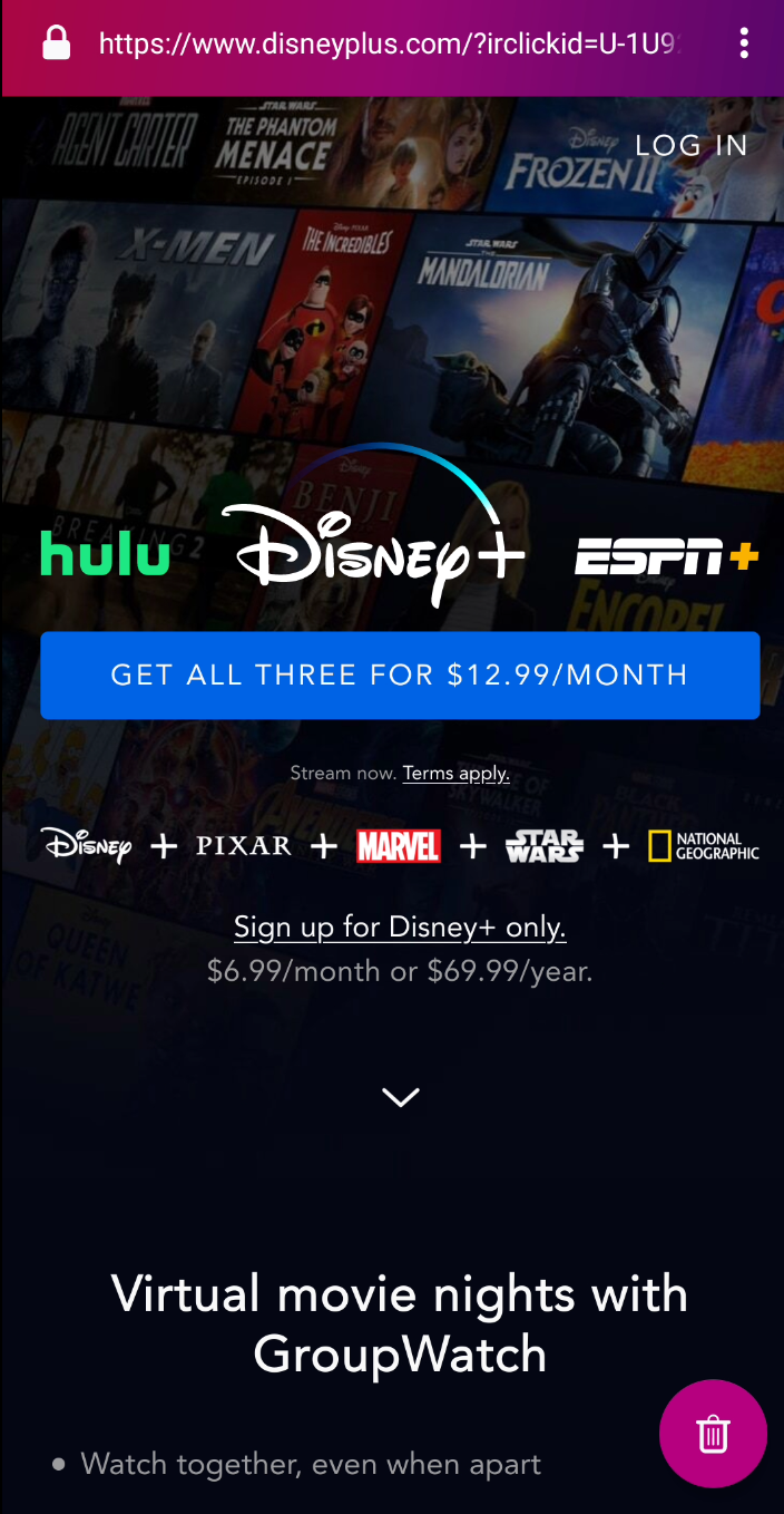 preview.disneyplus.com - site is not usable · Issue #61000 · webcompat/web-bugs · GitHub