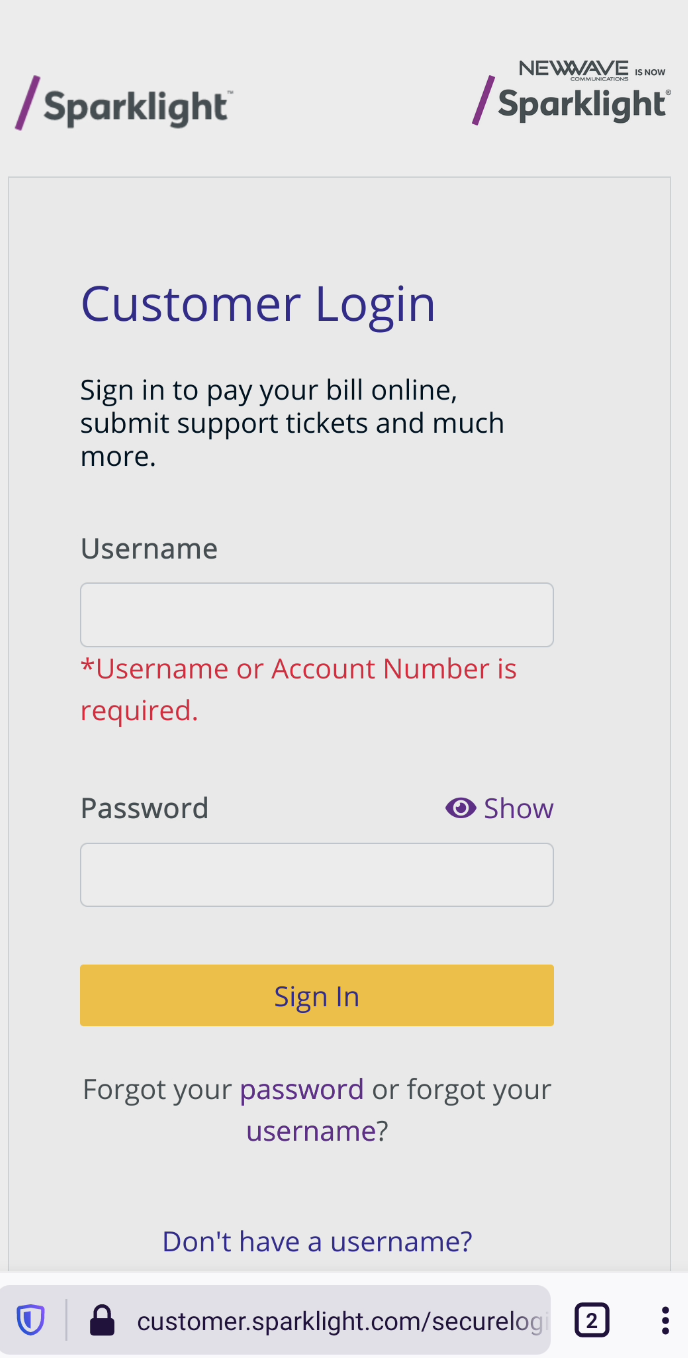 customer.sparklight.com - site is not usable · Issue #61253 · webcompat ...