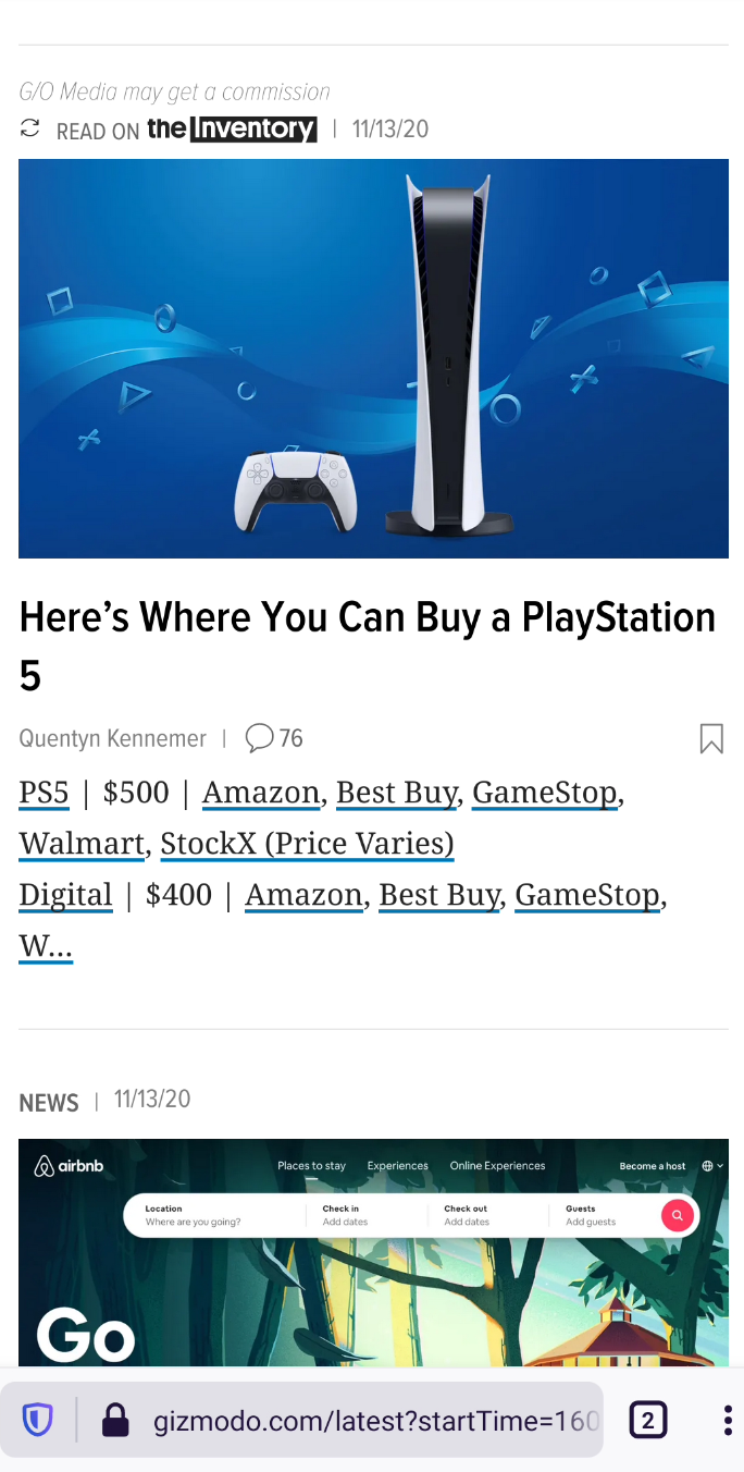 gizmodo.com - design is broken · Issue #61870 · webcompat/web-bugs · GitHub