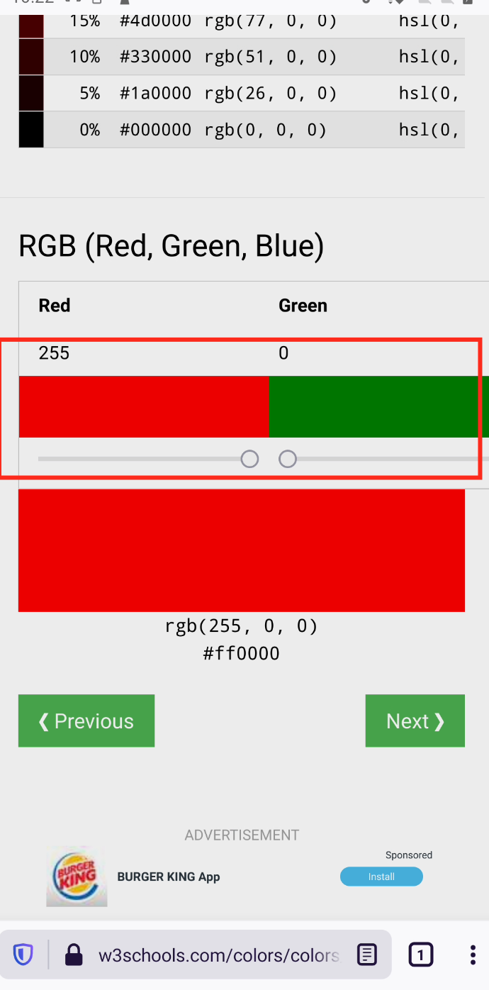 www.w3schools.com - The RGB section is larger than the viewport · Issue ...