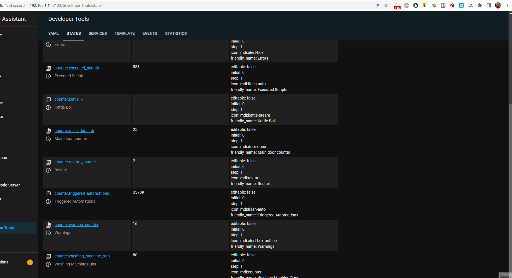 Logbook gets frontend stuck when an entity has ~10000+ state changes in a 24 period · Issue ...
