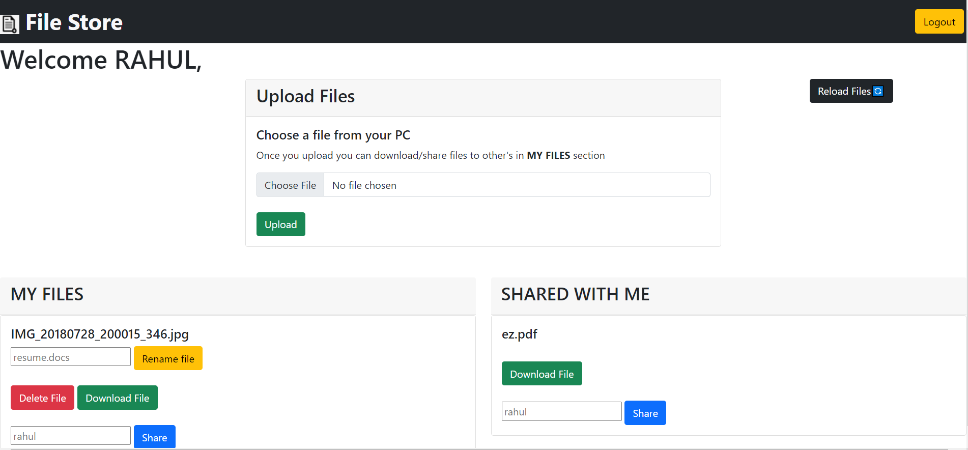GitHub - rhlbulls/FileStore_CloudWiry_Hackathon_2022: For this hackathon, I have created a Blob ...