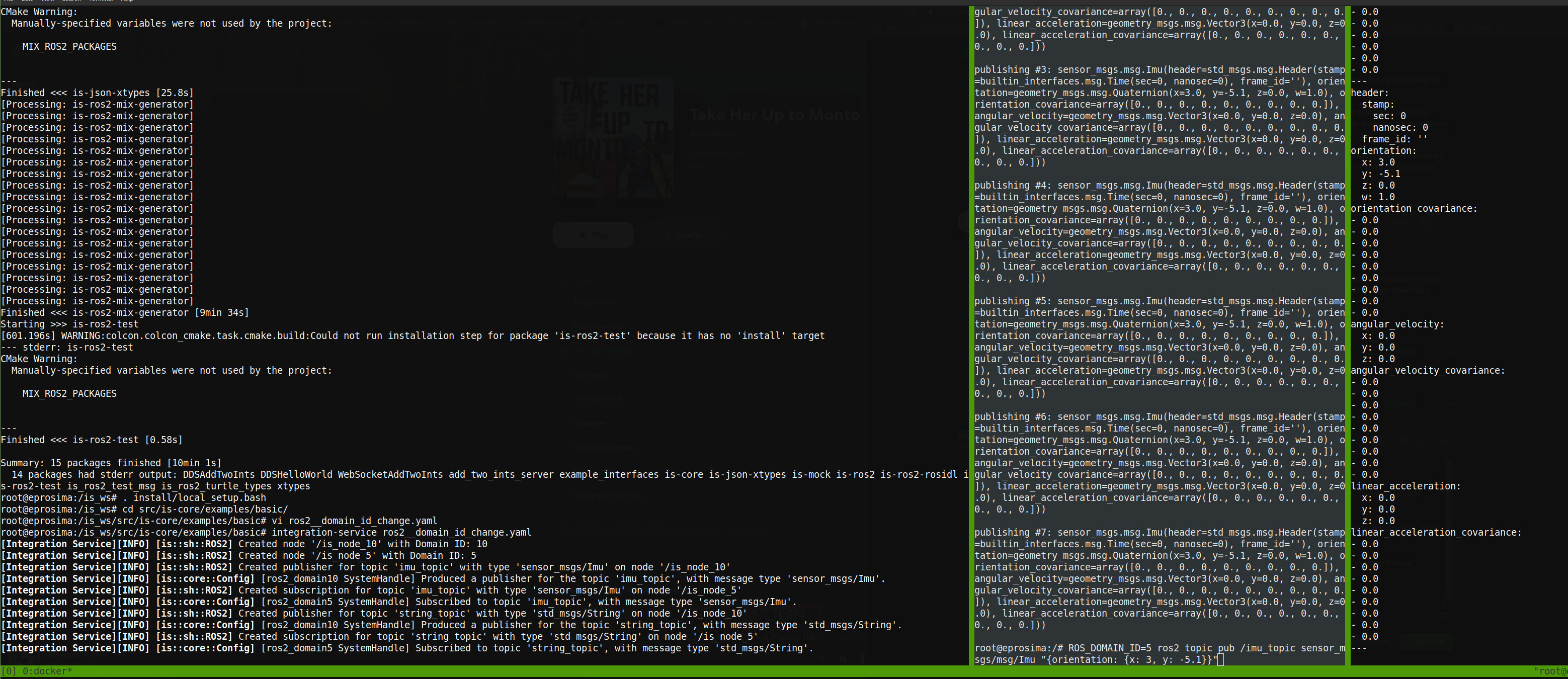 ROS2 Domain Change: Not every topic type can be used · Issue #23 · eProsima/Integration-Service ...