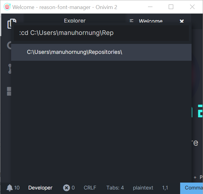 Various UI Bugs · Issue #1017 · onivim/oni2 · GitHub