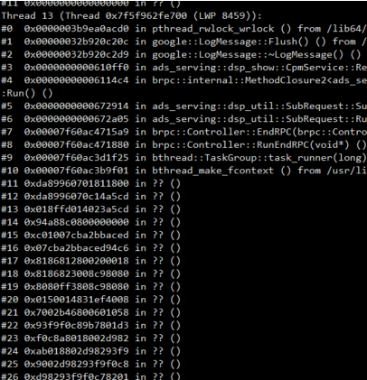 调用栈异常 · Issue #238 · apache/brpc · GitHub