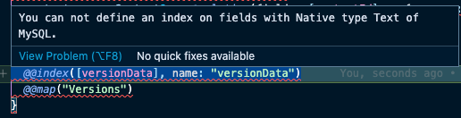 Allow adding FULLTEXT index in the schema · Issue #3325 · prisma/prisma · GitHub