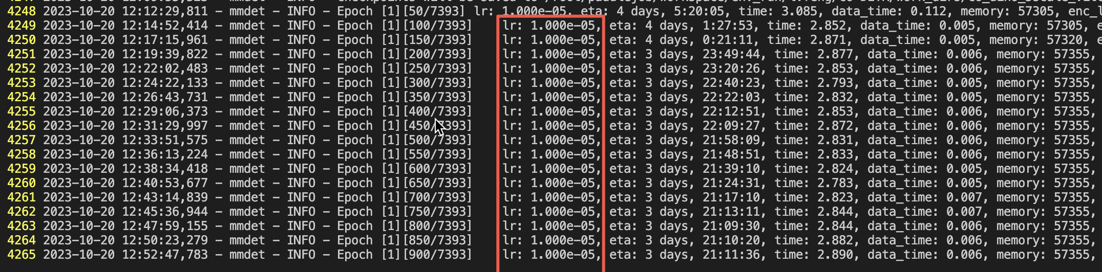 Why Is The Learning Rate Displayed In The Log Different From That In The Config · Issue 11076 