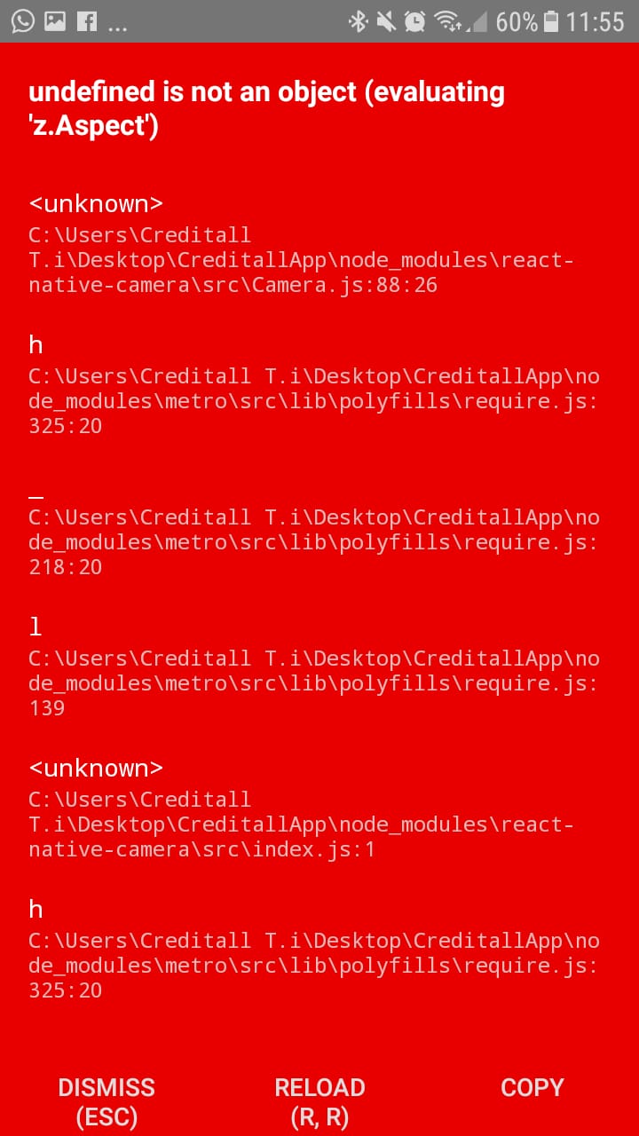 undefined is not an object (evaluating 'Z.Aspect') · Issue #1929 · react-native-camera/react ...