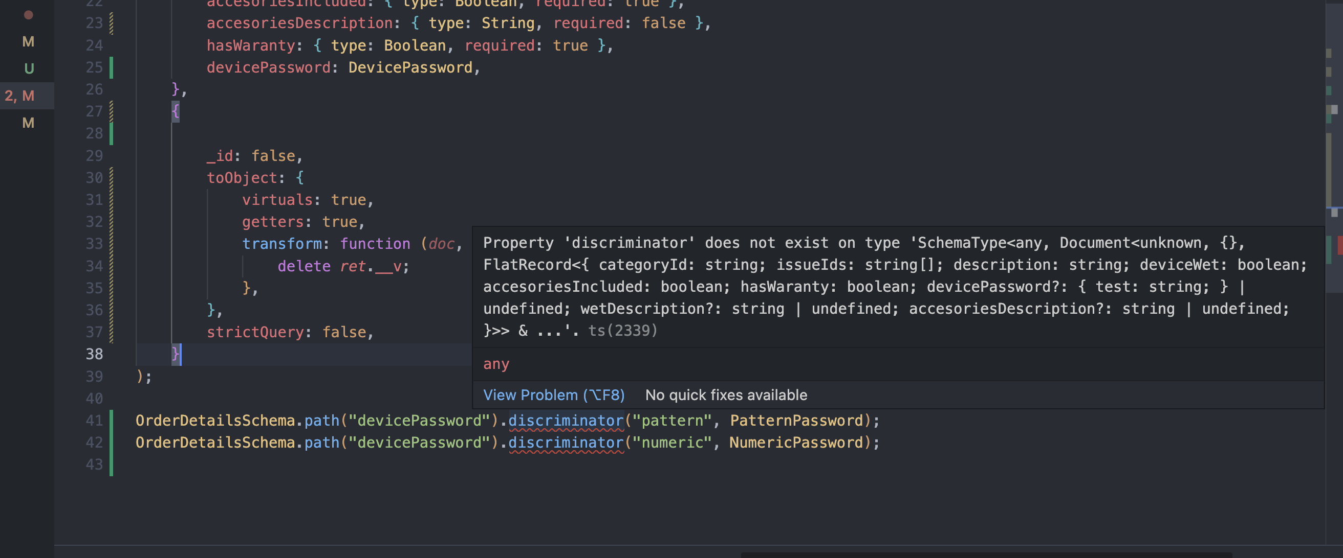Property 'discriminator' does not exist on type... type script · Issue #13488 · Automattic ...