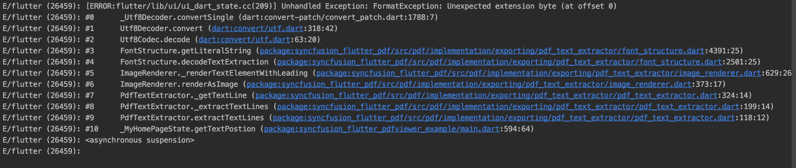 Can't parse TextLine and TextWord messy code · Issue #524 · syncfusion/flutter-widgets · GitHub