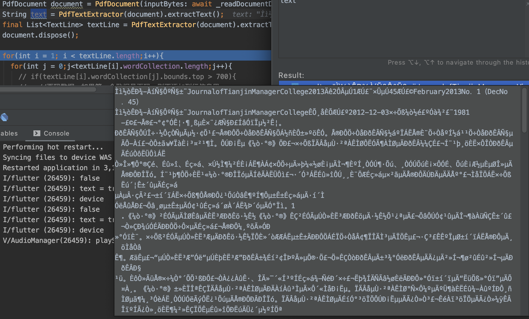 Can't parse TextLine and TextWord messy code · Issue #524 · syncfusion/flutter-widgets · GitHub