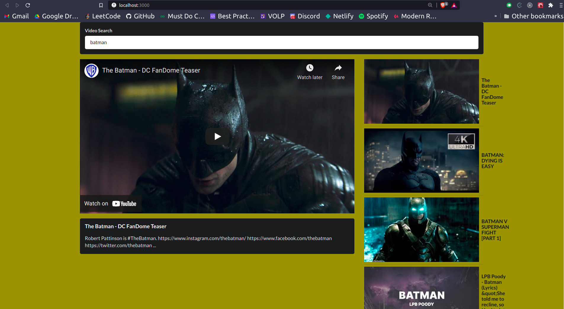 GitHub - adnansadar/Youtube-Video-API-Project: Streams any Youtube ... GitHub - adnansadar/Youtube-Video-API-Project: Streams any Youtube ...