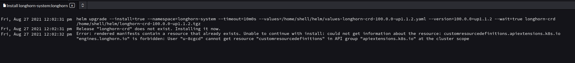 Cluster member unable to install apps · Issue #4059 · rancher/dashboard ...