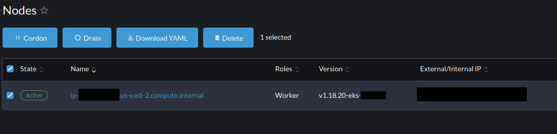 EKS nodes have delete option enabled · Issue #4169 · rancher/dashboard · GitHub