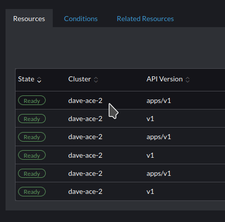 When deploy a gitrepo to 2 clusters, then remove one from the cluster group, UI still lists 2 ...