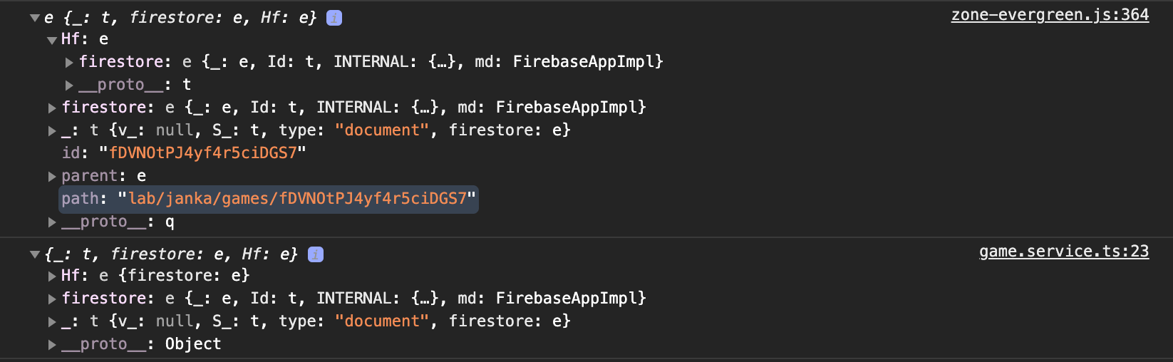 Firestore Add Method Does Not Return Id From Angularfirestore Response · Issue 19 · Dig