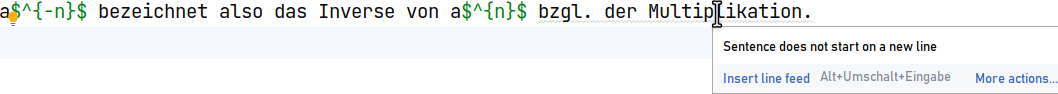 Tool interpretes a sentence with abbreviation and interpunction as two ...